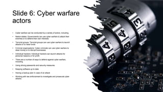 cyber warfare | PPTX