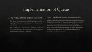 Basic Terminologies of Queue...Basic operations on Queue | PPT