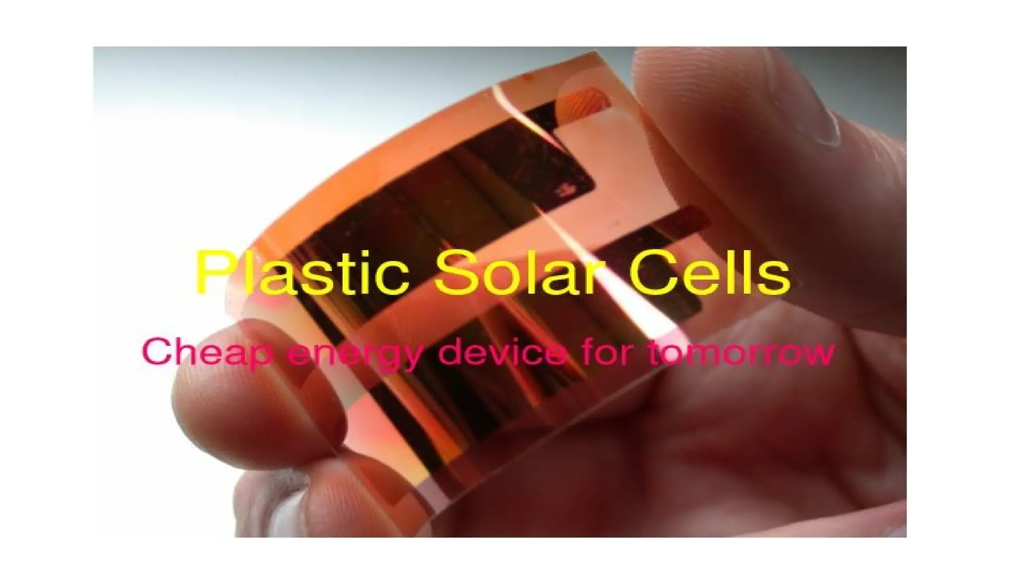 Plastic solar cell technology seminar project.pptx