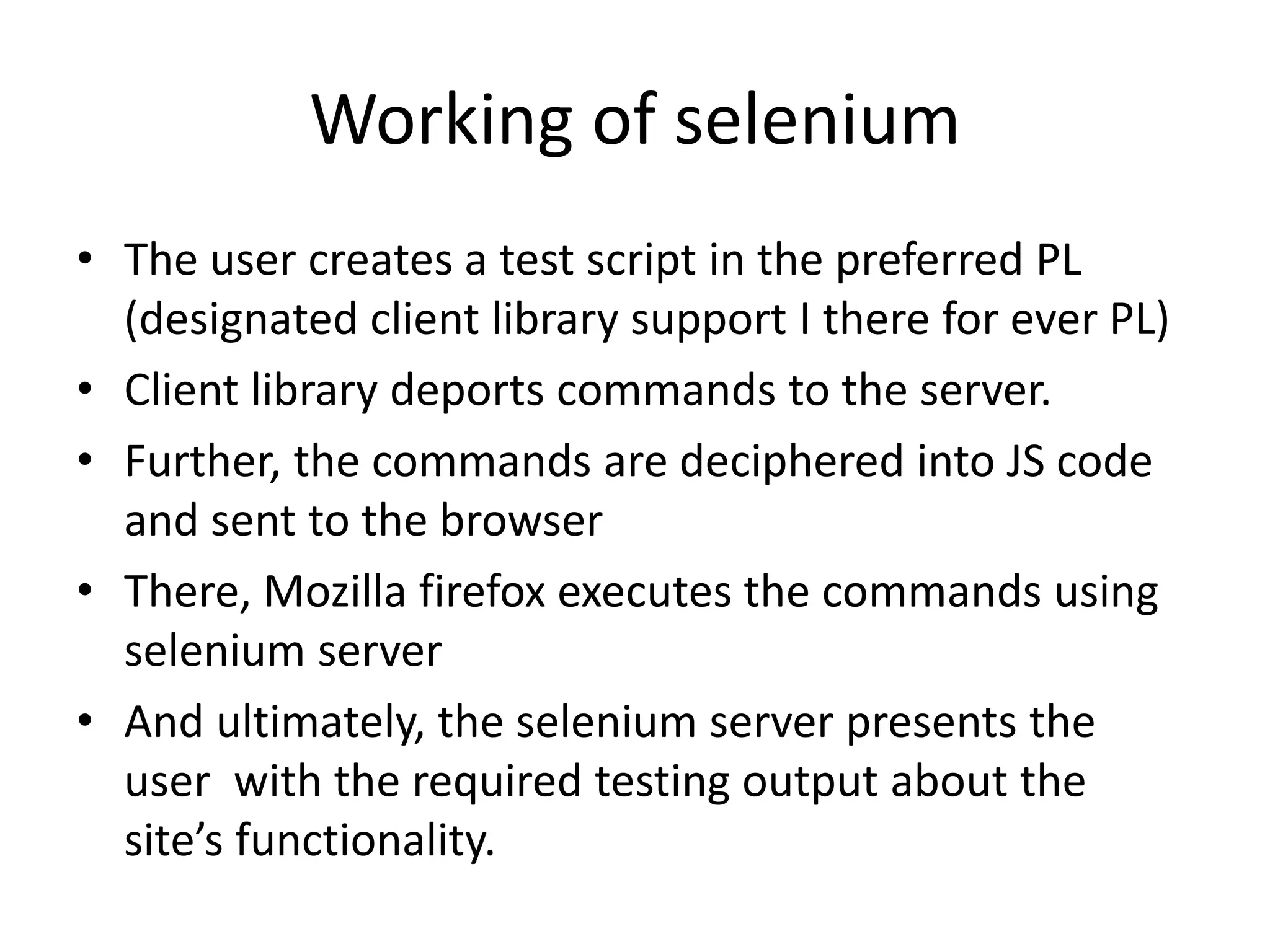 Akash 2013ca05 Software Testing Presentation Selenium Ppt 
