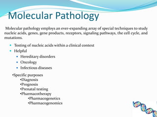 basic concept of molecular pathology | PPTX