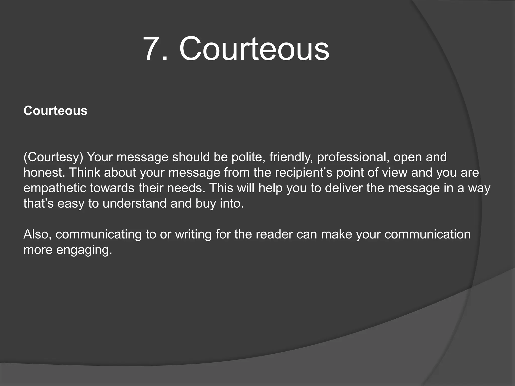 The seven c of communication in pco proof communication | PPT