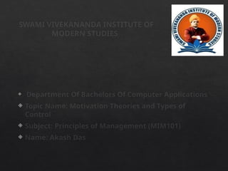 The Principles of Management ppt Akash Das | PPTX