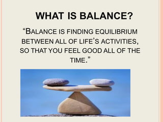 Balance Between Personal And Professional Life | PPTX