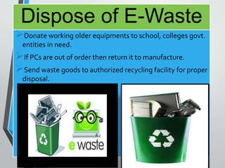 E waste : INTRODUCTION AND MANAGEMENT | PPT | Free Download