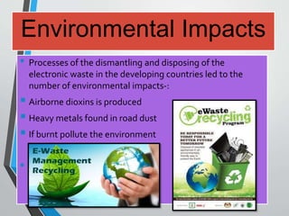 E waste : INTRODUCTION AND MANAGEMENT | PPTX