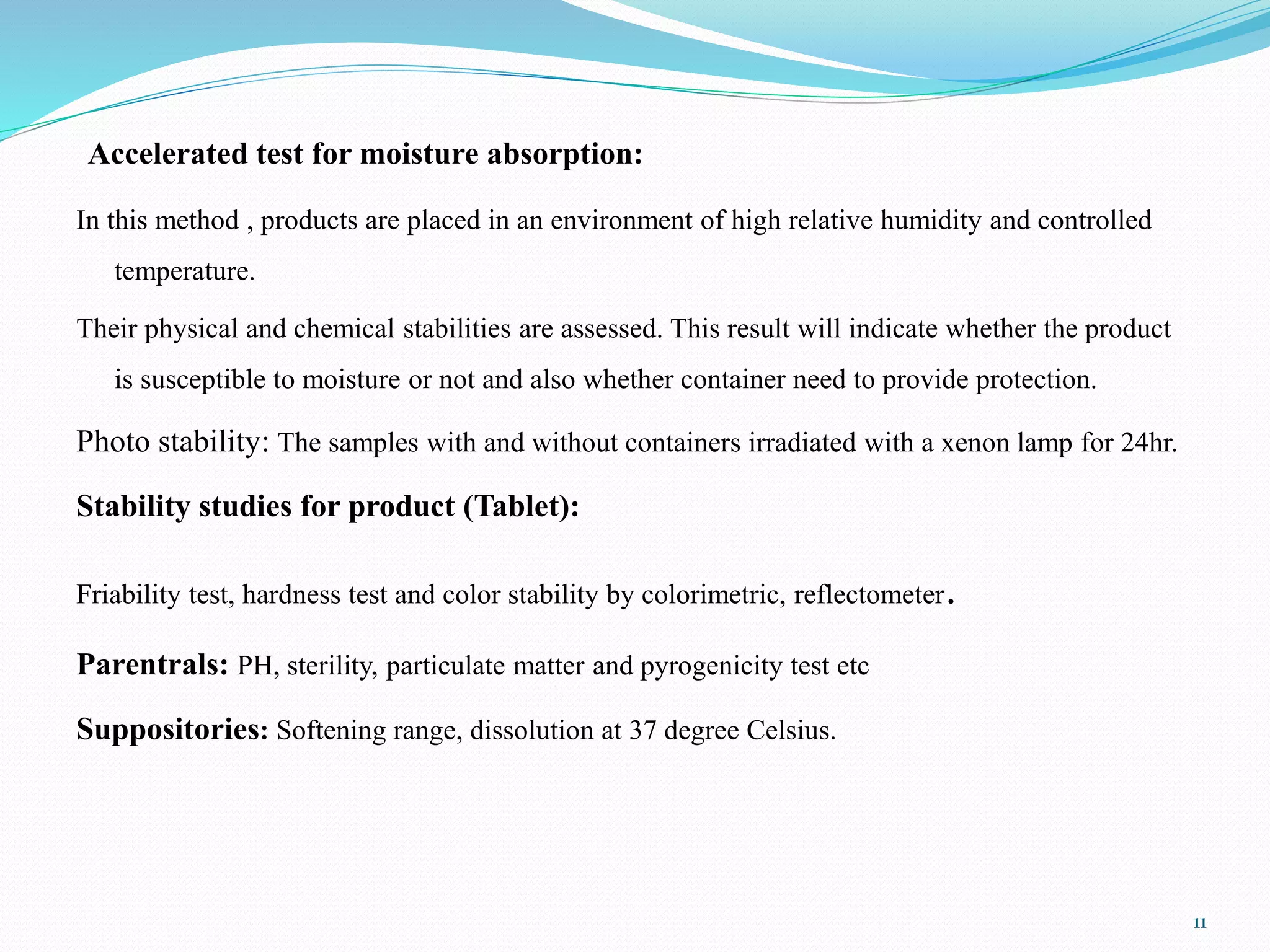 Stability study for formulation | PPTX