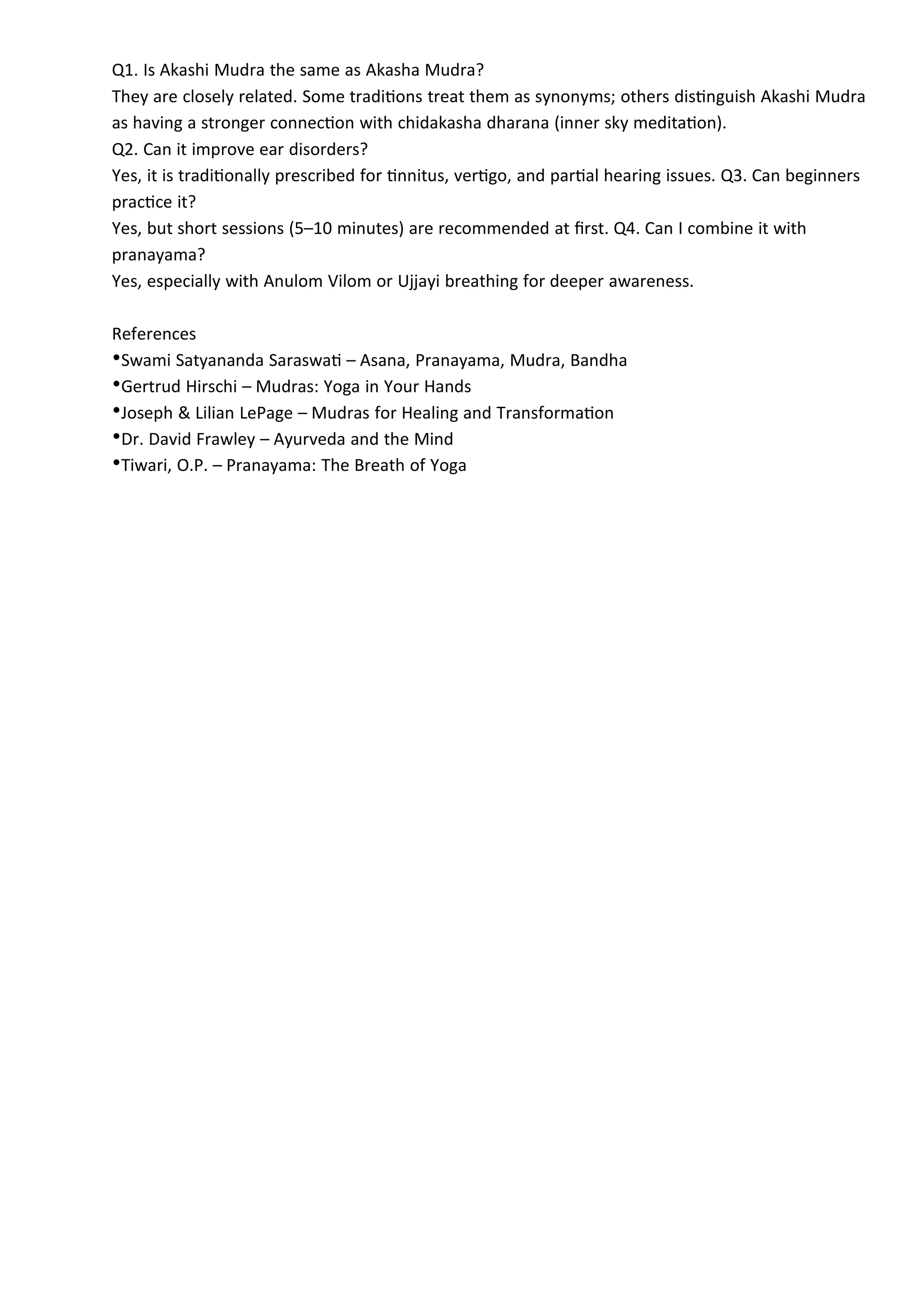 Akashi Mudrā-Akashi Mudrā is a subtle yogic hand gesture that works ...