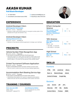 Akash kumarresume | PDF