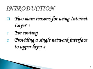 internet layer protocol | PPT