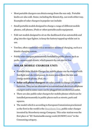 solar mobile charger | DOCX