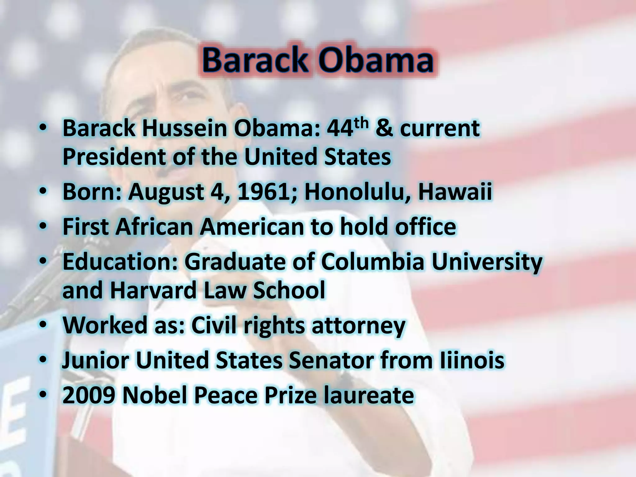 Barack Obama Presidential Campaign, 2008 | PPTX