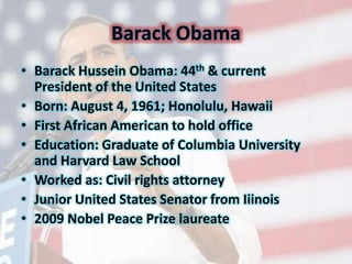 Barack Obama Presidential Campaign, 2008 | PPTX