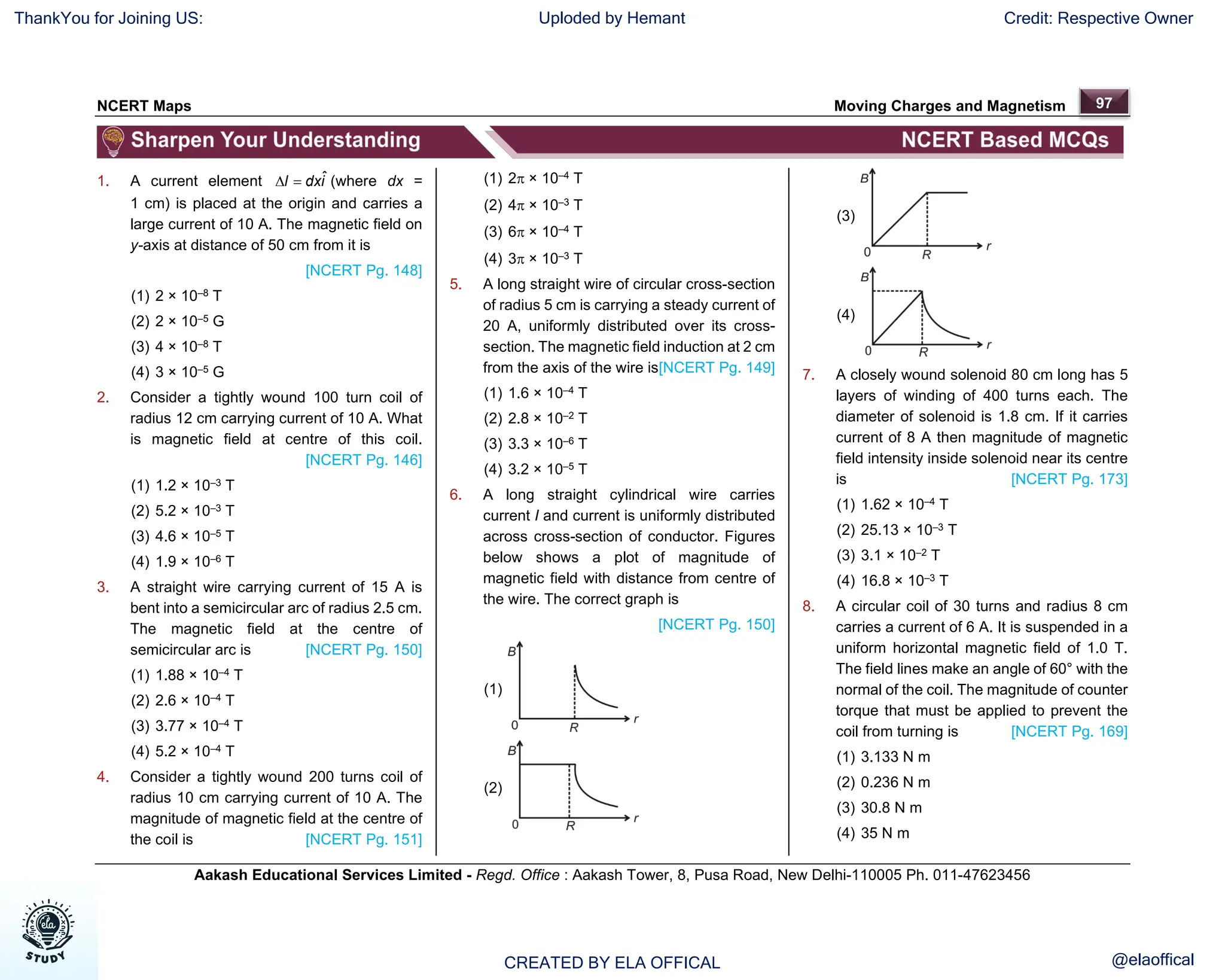 A@kash Physics NCERT Maps.pdf physics short notes physics short notes ...