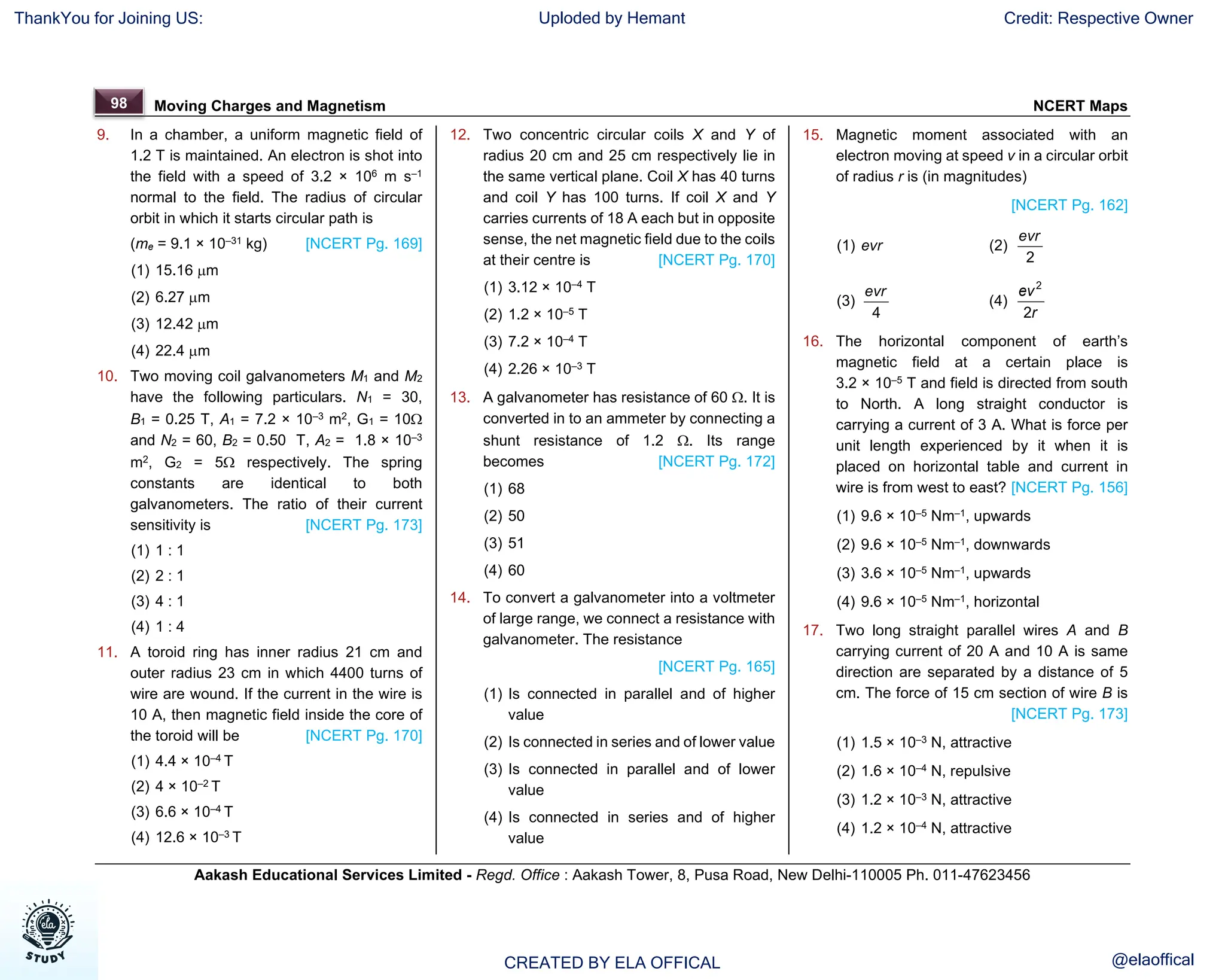 A@kash Physics NCERT Maps.pdf physics short notes physics short notes ...