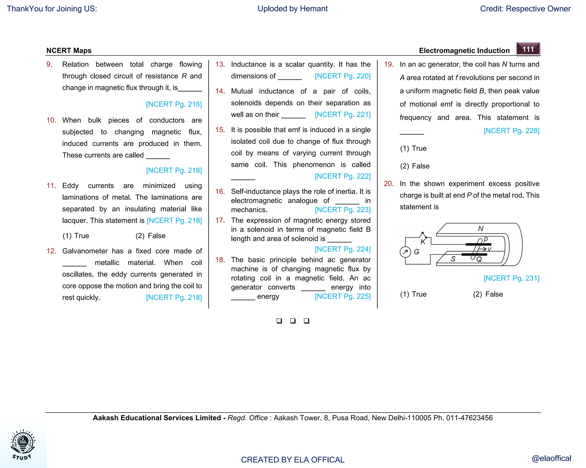 A@kash Physics NCERT Maps.pdf physics short notes physics short notes ...