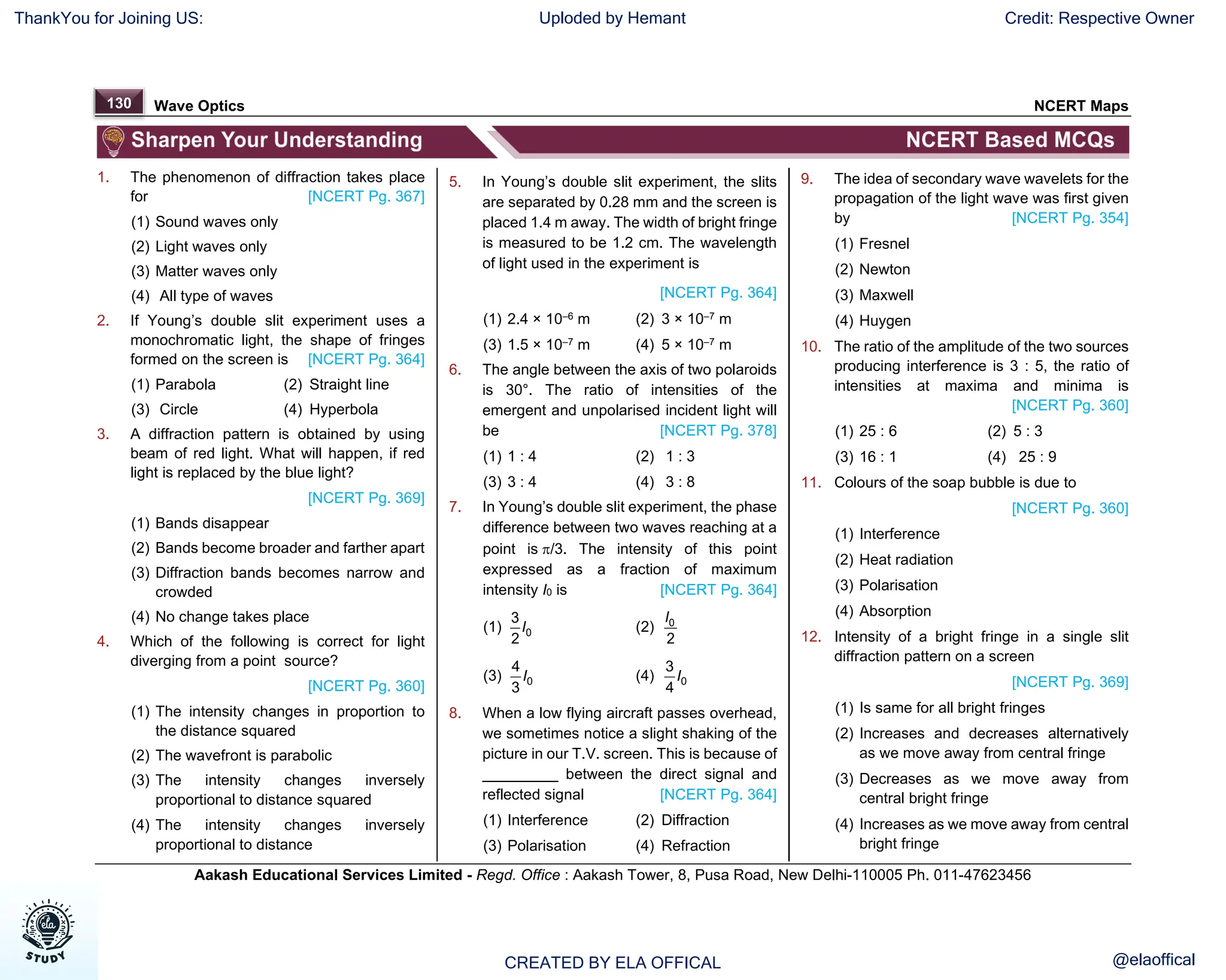 A@kash Physics NCERT Maps.pdf physics short notes physics short notes ...