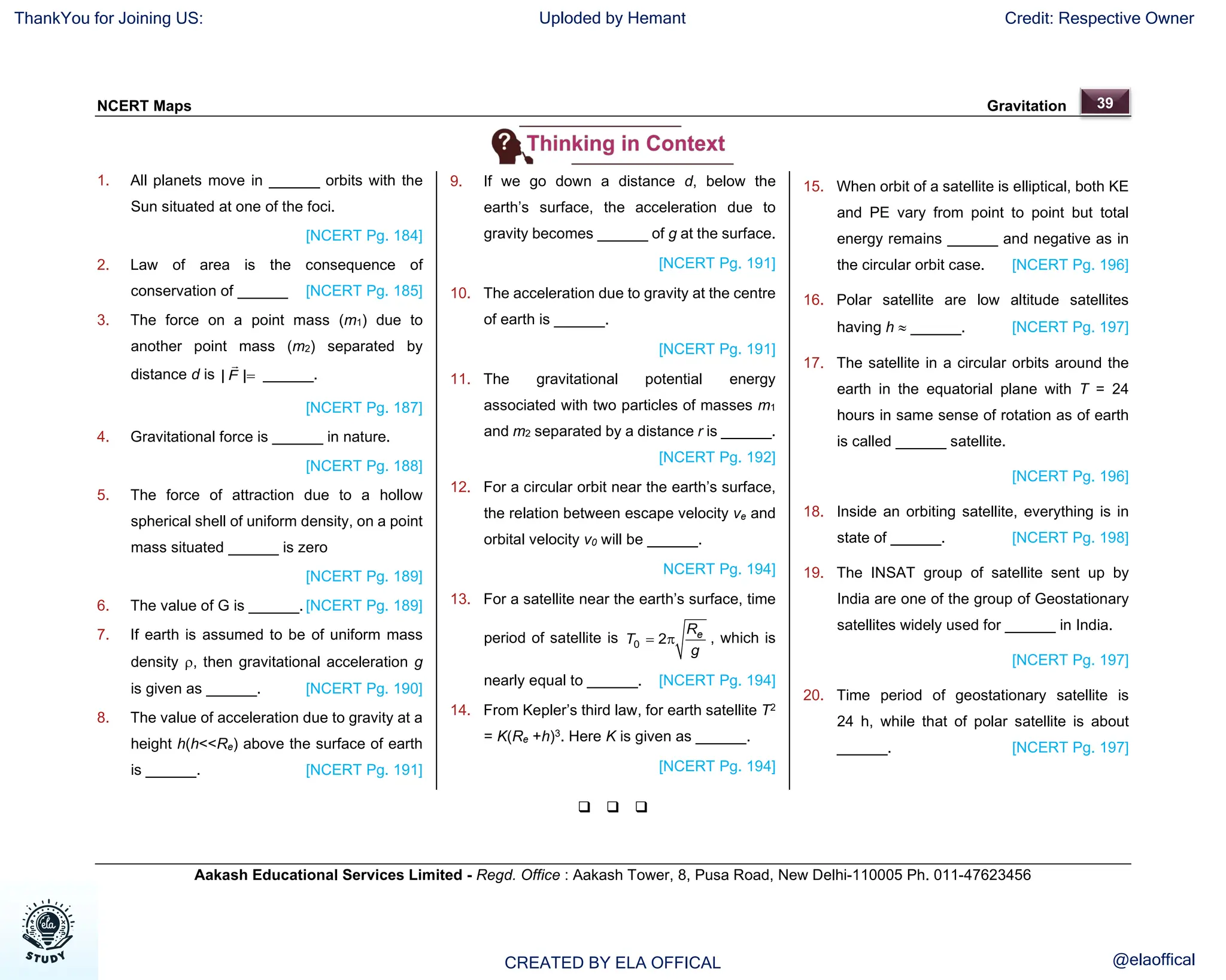 A@kash Physics NCERT Maps.pdf physics short notes physics short notes ...