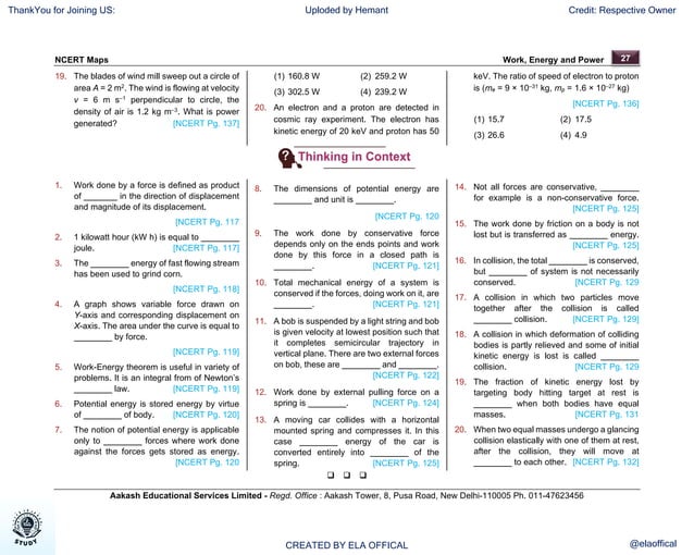 A@kash Physics NCERT Maps.pdf physics short notes physics short notes ...
