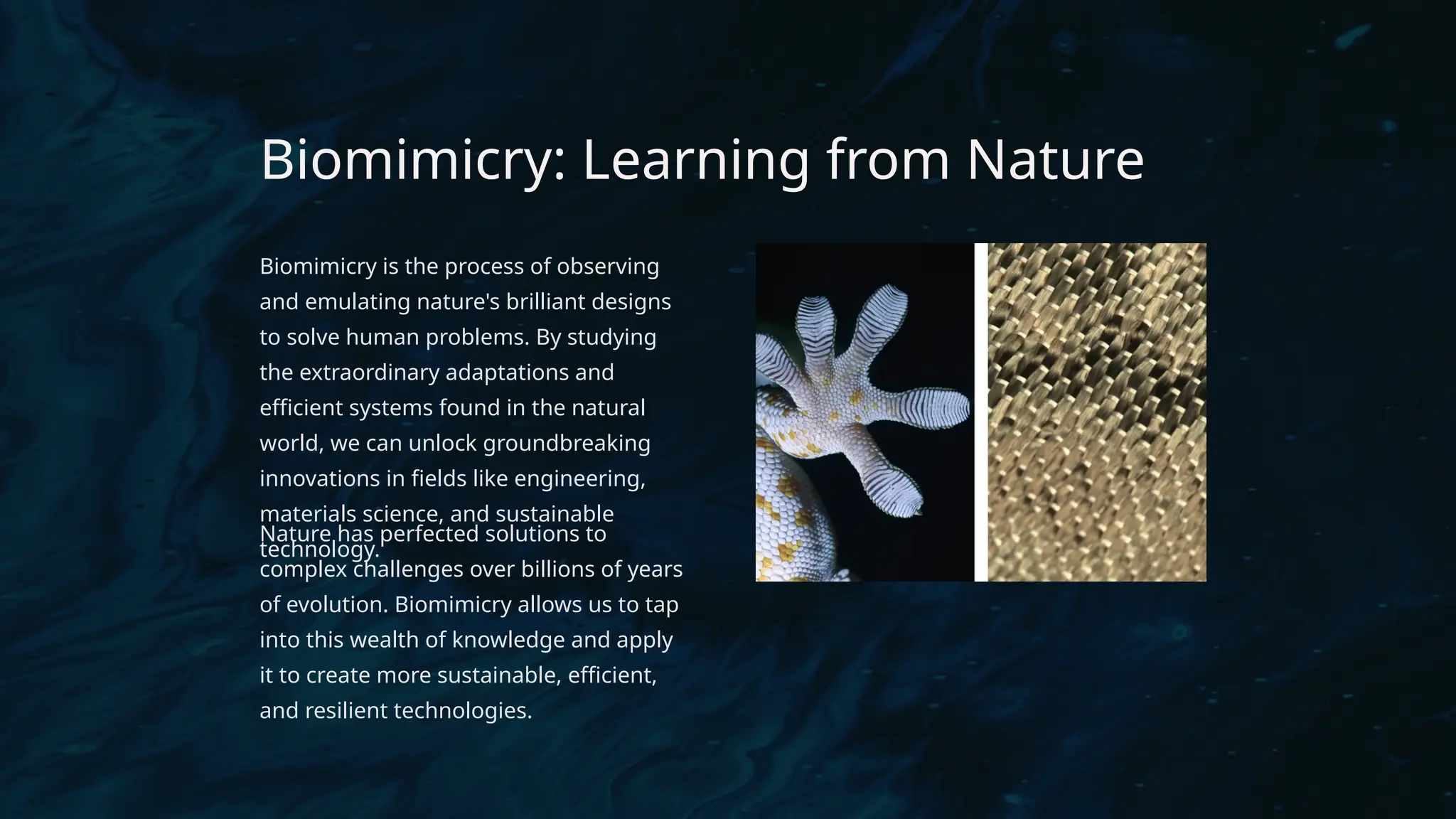 Role of Biology in Next Generation Technology | PPTX