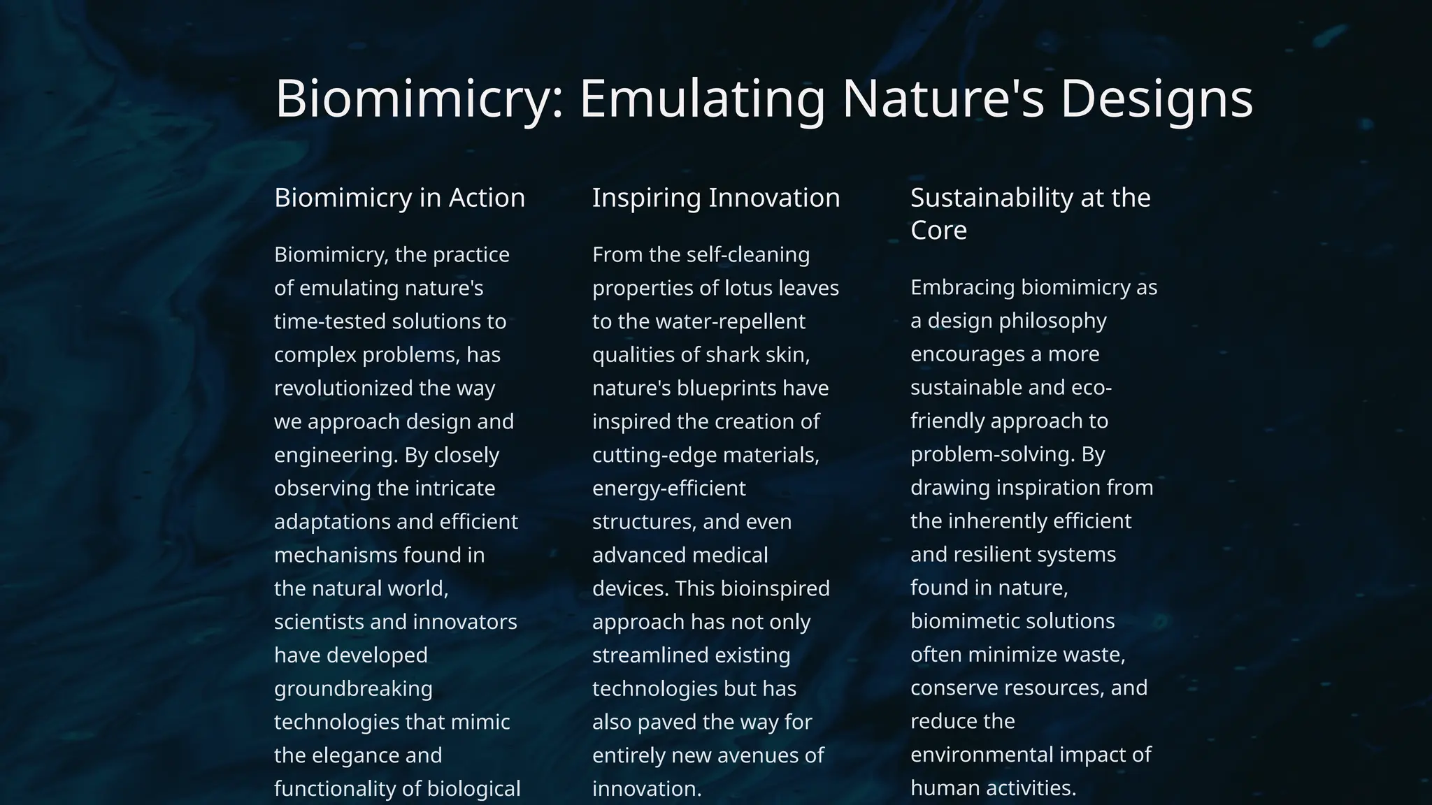 Role of Biology in Next Generation Technology | PPTX