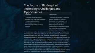 Role of Biology in Next Generation Technology | PPTX