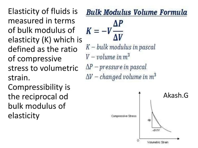 Akash ppt 1 bulk modulus &compressibility &surface tension | PPTX