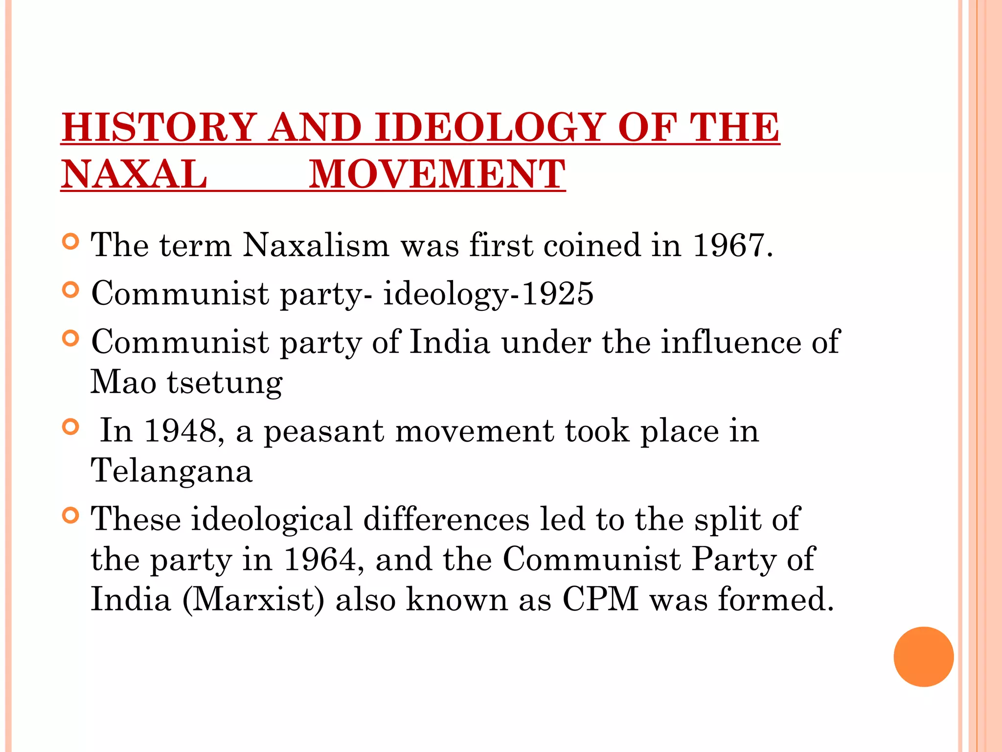 Naxalism "A civil War" | PPT