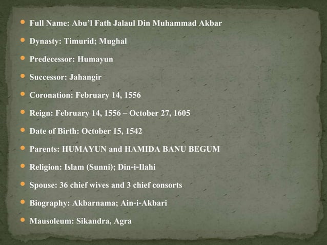 Akbar The Great Emperor | PPT