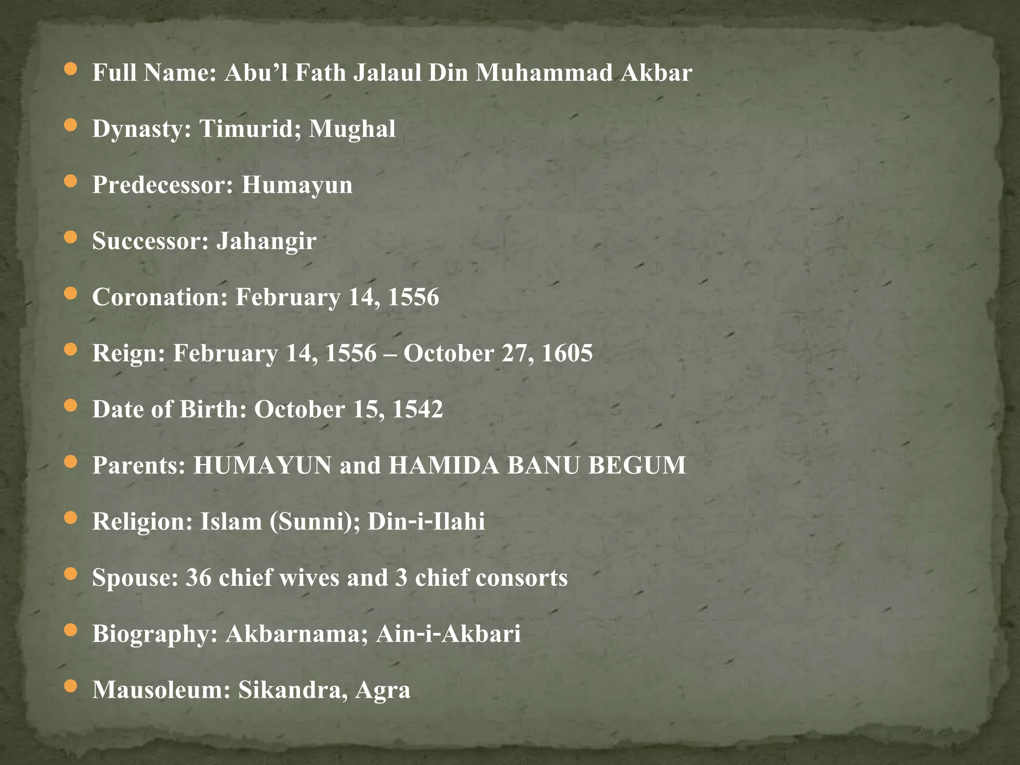 The Great Akbar | PPTX