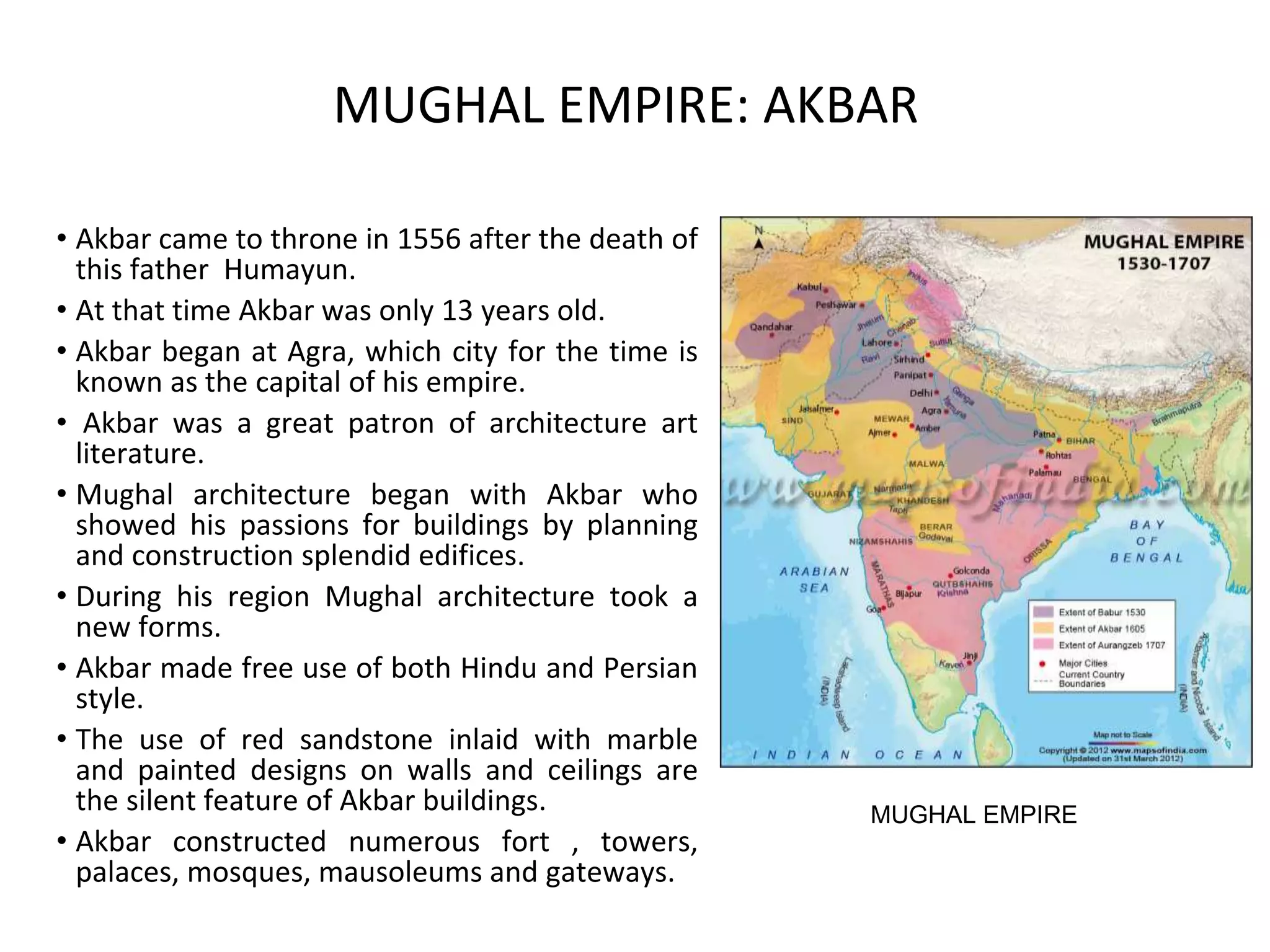 Mughal Archiecture-Akbar ppt | PPTX