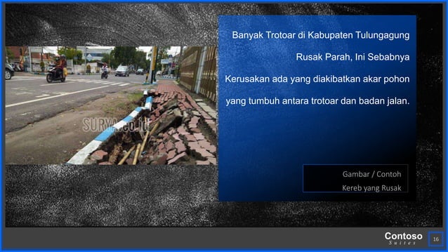 kereb jalan median jalan | PPTX