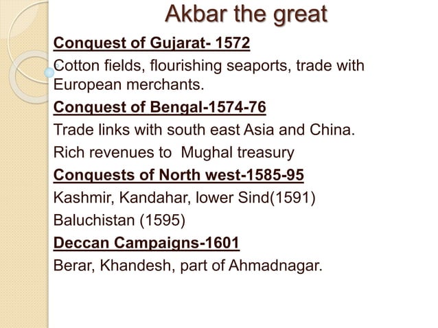 Akbar the great .ppt | Islam | Religion & Spirituality