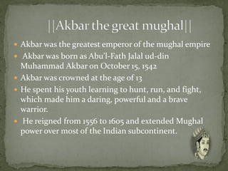 Akbar the great | PDF