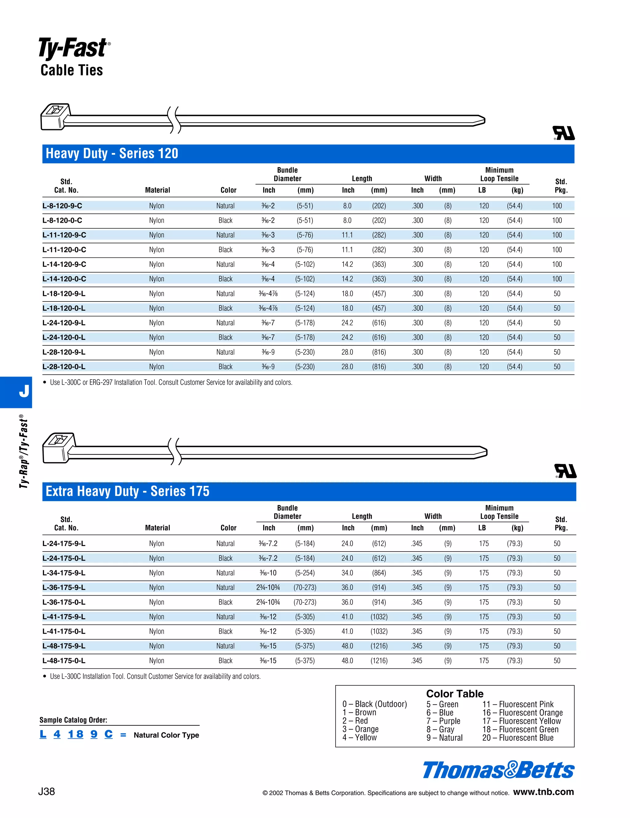 TY523MX - THOMAS & BETTS - Cable Tie, Ty Rap® Self Lock, Nylon| AKBAR ...