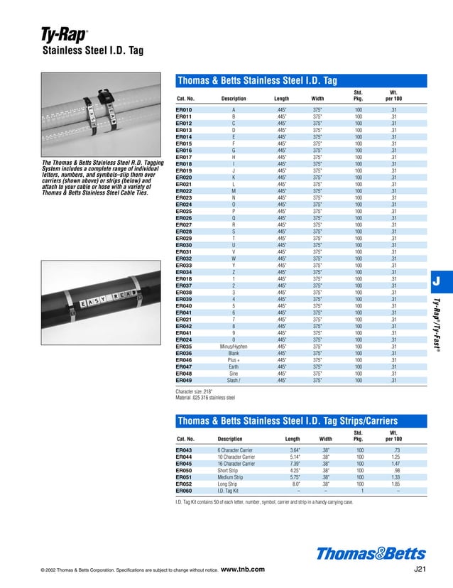 TY523MX - THOMAS & BETTS - Cable Tie, Ty Rap® Self Lock, Nylon| AKBAR ...
