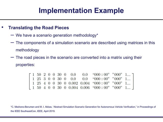 Generation Of Autonomous Vehicle Validation Scenarios Using Crash Data Ppt