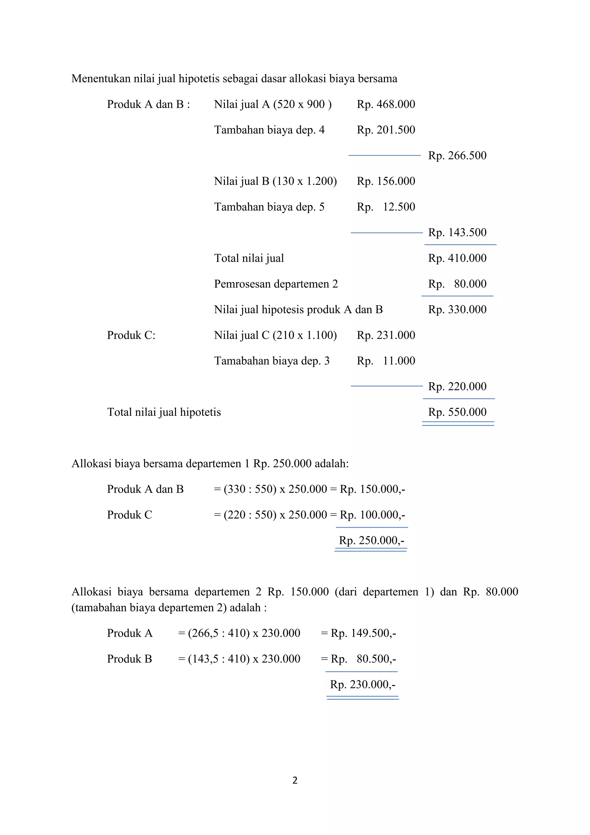 Akbi bab 9 produk bersama | PDF