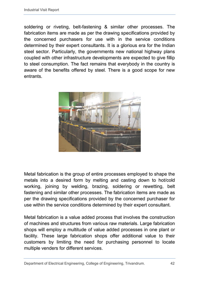 Industrial visit Report | PDF | Power and Energy Industry | Industries