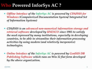 InforSys Ananda Coomaraswamy | PPTX | Operating Systems | Computer ...