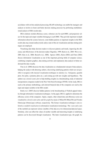 Analyzing the solutions of DEA through information visualization and ...