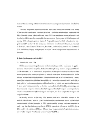 Analyzing the solutions of DEA through information visualization and data mining techniques ...