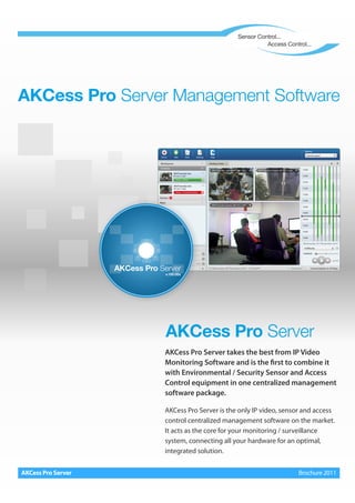 Ak cess pro server brochure | PDF