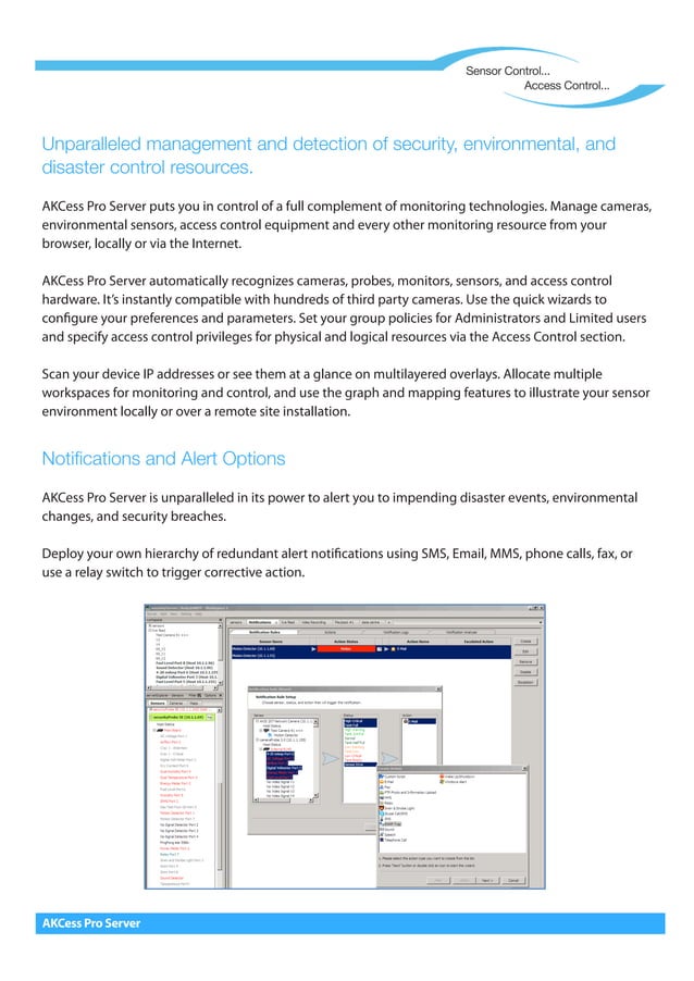 Ak cess pro server brochure | PDF