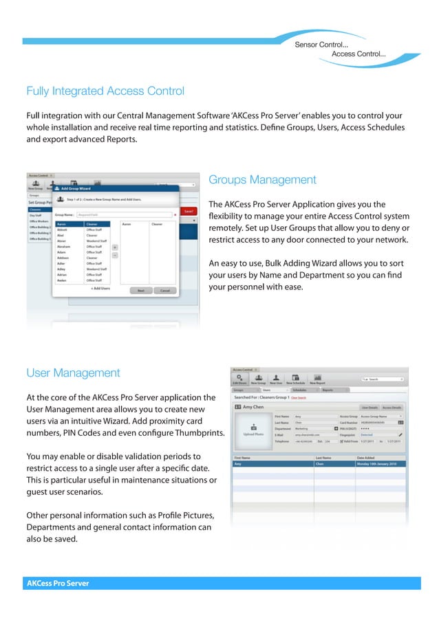 Ak cess pro server brochure | PDF