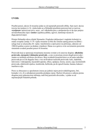 Akcize u europskoj uniji ij | PDF