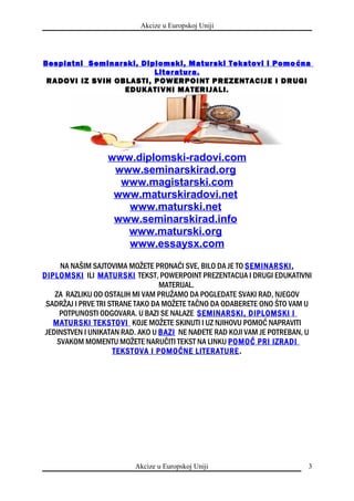 Akcize u europskoj uniji ij | PDF