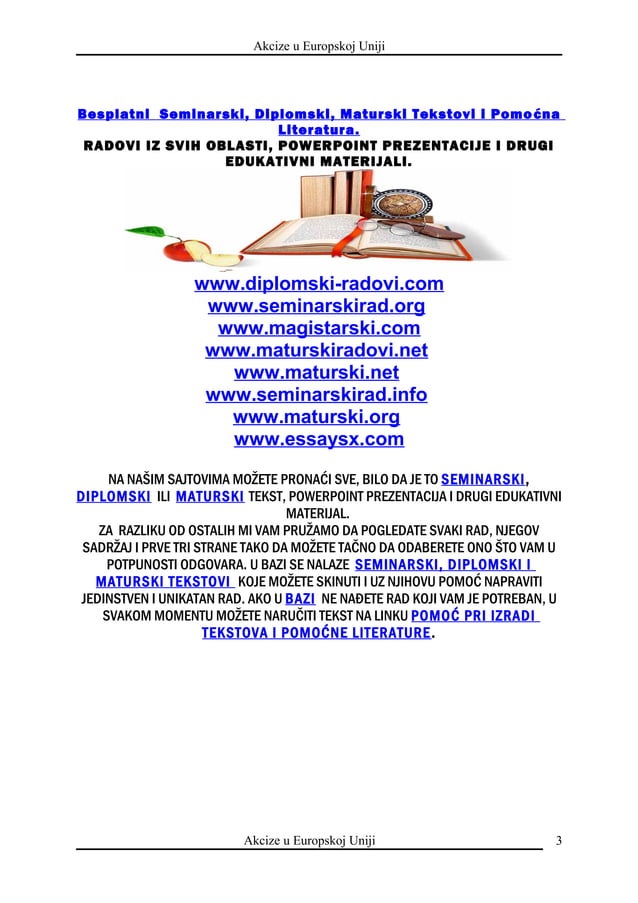 Akcize u europskoj uniji ij | PDF