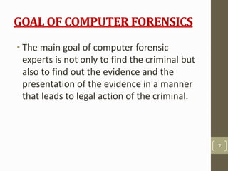 Computer Forensics | PPTX | Crime & Harmful Acts to Individuals ...