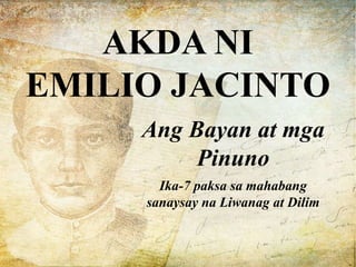 Akda ni emilio jacinto | PPTX